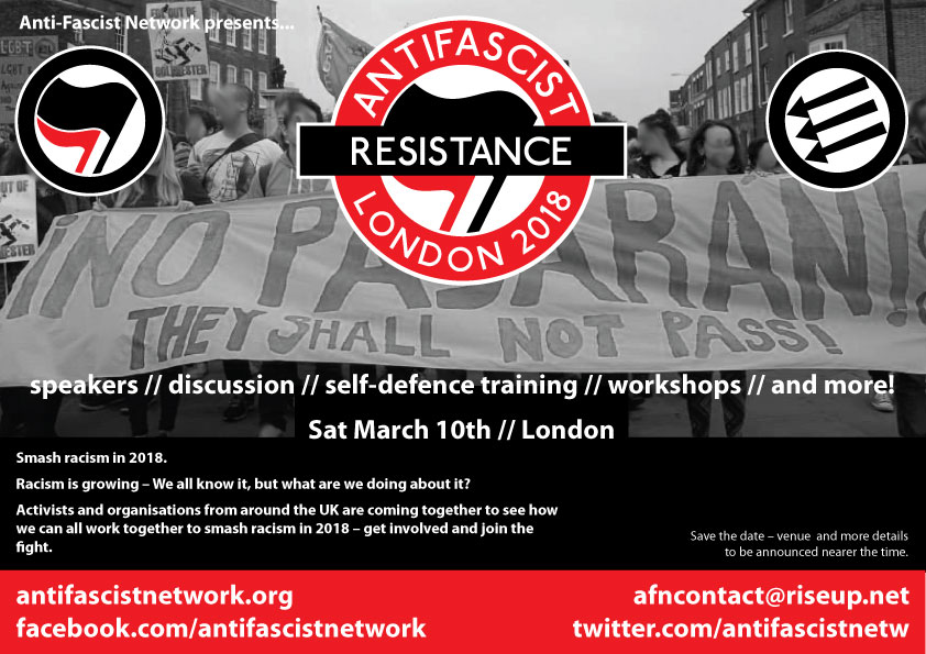 Anti-Fascist Resistance conference, March 10th, London | Anti-Fascist ...